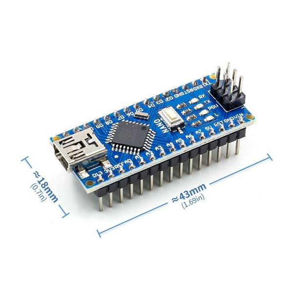 Микроконтроллер Arduino Nano V3 0 Usb Mini B Atmega328p Ch340g купить с доставкой по