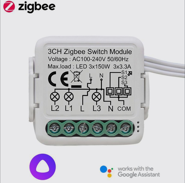 Умное реле Zigbee 1 канал, фаза+ноль , 3500Вт, 16А - купить с доставкой ...