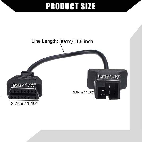 6-контактный OBD1 к OBD2 адаптер кабель для Chrysler Jeep Dodge ...