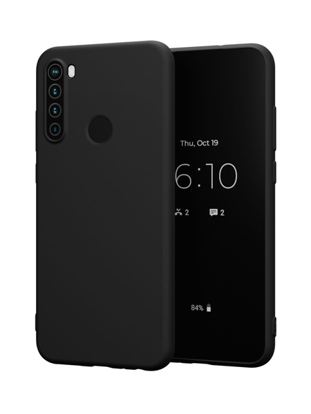 Силиконовый чехол Mcover для Redmi Note 8T (Редми Нот 8T), черный ...