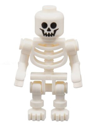 Минифигурка Lego Skeleton - Standard Skull, Bent Arms Horizontal Grip ...
