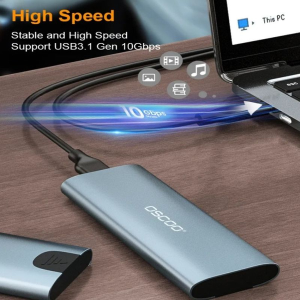 Внешний SSD-диск OSCOO Портативный внешний твердотельный накопитель ...