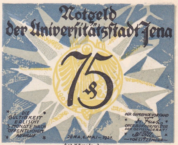 Германия (Веймарская Республика) Йена 75 пфеннигов 1921 г. (№2) купить на OZON по низкой цене ...