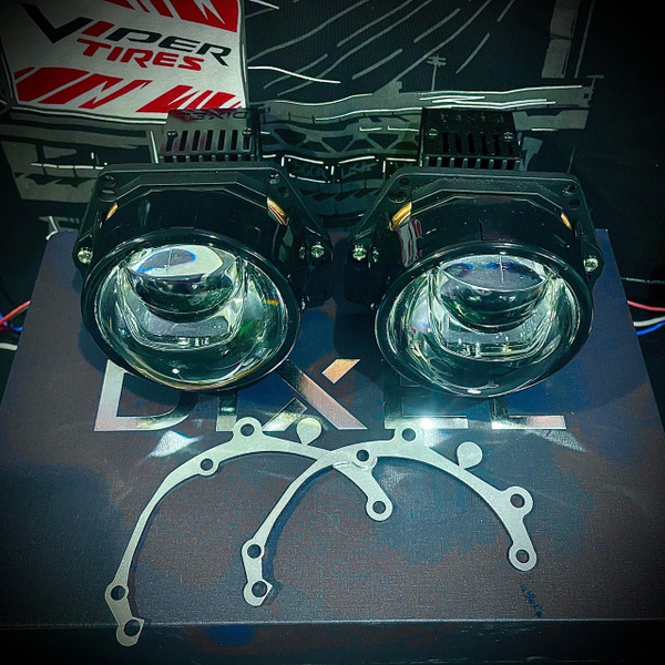 Характеристики Светодиодные линзы Nissan Qashqai 2 дорест. 2013-2019 DIXEL BI-LED White Night ...