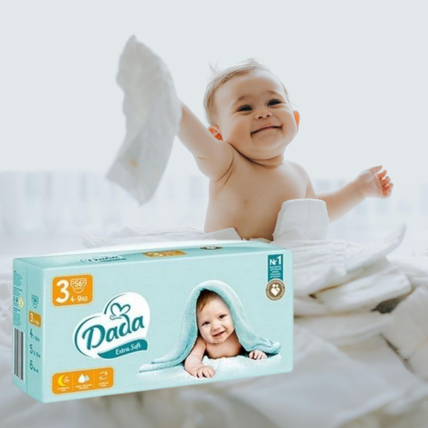 Подгузники детские 3, 4-9 кг, универсальные Dada Extra Soft Midi, 56шт купить на OZON по низкой ...