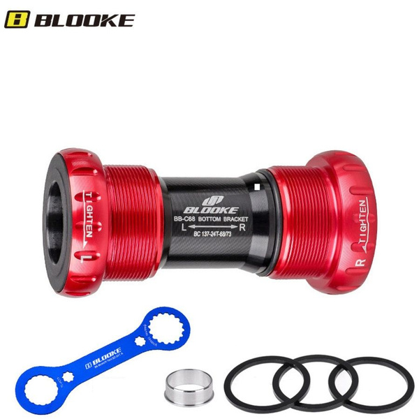 Каретка hollowtech 2 BLOOKE BB52 Красная с ключом в комплекте - купить ...