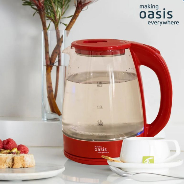 Купить электрический чайник Oasis Чайник K-8GB, стекло, Пластик/стекло ...