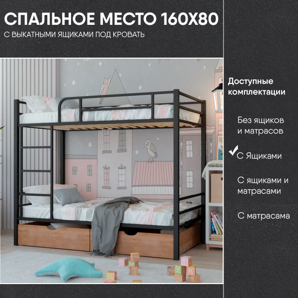 Двухъярусная кровать Лунный Лес Кровать детская, подростковая ...