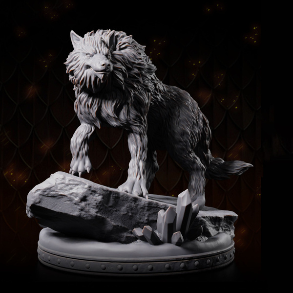 Игровая миниатюра Wolf SnowDasher #2 - Primal Collection 75mm (Primal ...