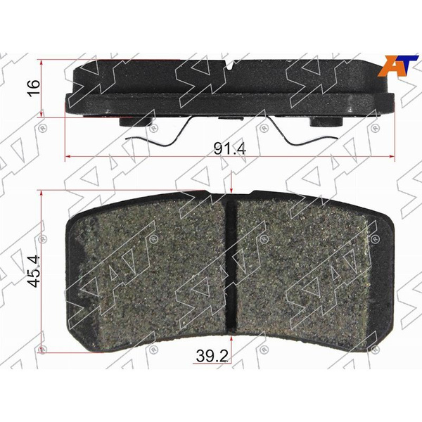 Колодки тормозные зад MITSUBISHI ASX 10- SAT ST-4605A487, oem 425448 ...