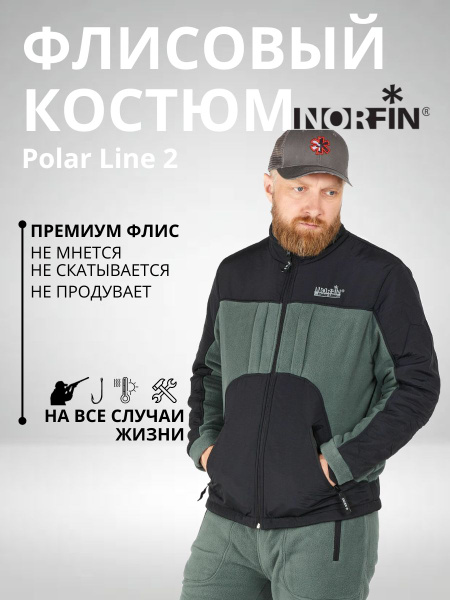 Костюм рыболовный Norfin, размер 56, 58 (XL), Демисезон, цвет черный, серый купить c доставкой ...