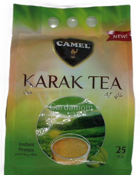 Camel Karak Tea Cardamon, пряный чай c кардамоном в пакетиках 25шт по ...