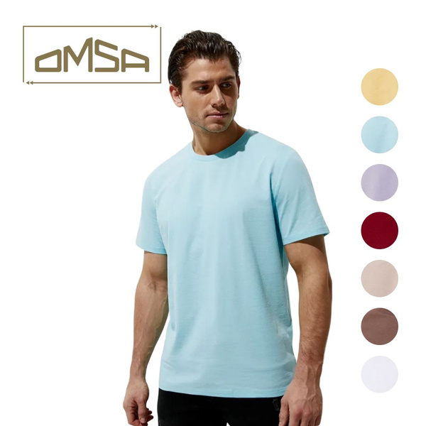 Футболка Omsa, размер 54, цвет бирюзовый, 100% Хлопок - купить по выгодной цене в интернет ...