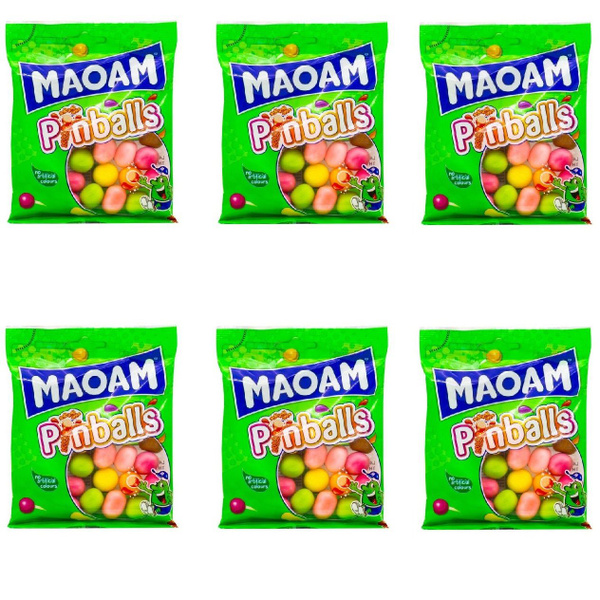 Maoam Жевательные конфеты Pinball, 70 гр, 6 уп - купить с доставкой по ...