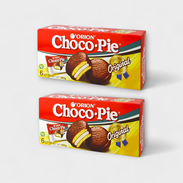 Пирожное Orion Choco-Pie Original, 180г х 2шт - купить с доставкой по ...
