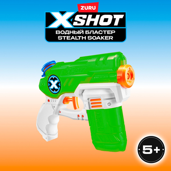 Игрушка водный бластер ZURU X-Shot Water Стелс Сокер Зеленый - купить с ...