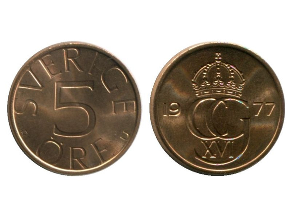 5 эре Швеции 1977 г. - купить в интернет-магазине OZON с быстрой доставкой (1606221885)