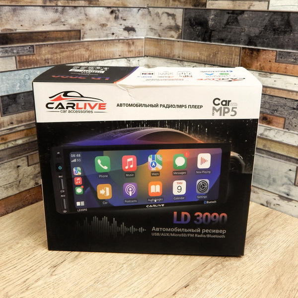 Автомобильная сенсорная магнитола 6.5" 1 din Carlive LD3090 поддержка камеры заднего вида купить ...