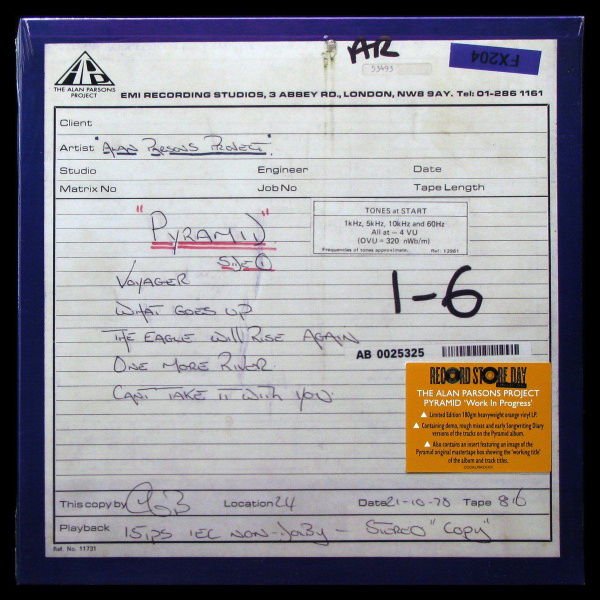 LP Alan Parsons Project - Pyramid Work In Progress (coloured vinyl ...