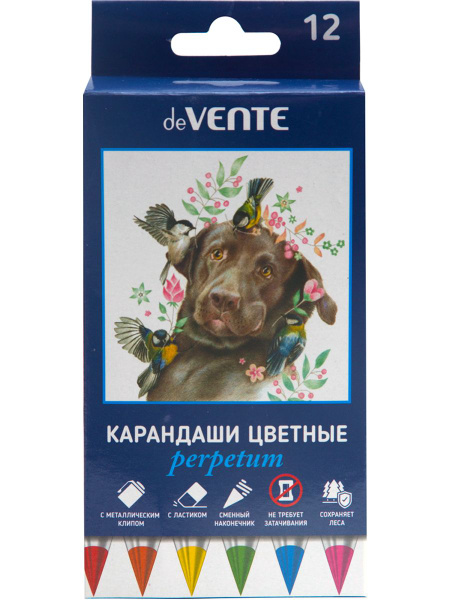 Карандаш вечный с ластиком канцелярский набор 12 шт. в школу и офис ...