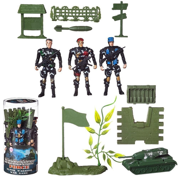 Набор солдатиков Junfa "Военный" с техникой и аксессуарами, в тубе (1028-C3) купить на OZON по ...