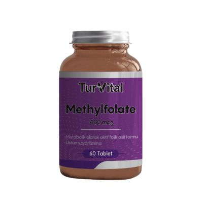 TurVital, Фолиевая кислота Метилфолат, 60 таблеток / TurVital Methylfolate B9, Турция купить на ...