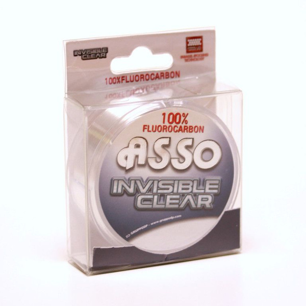 Флюорокарбоновая леска для рыбалки ASSO Invisible Clear 100% FC по 50 м ...