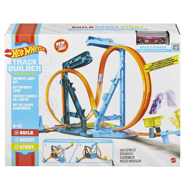 Mattel Hot Wheels Track Builder Action Infinity Loop Kit ...