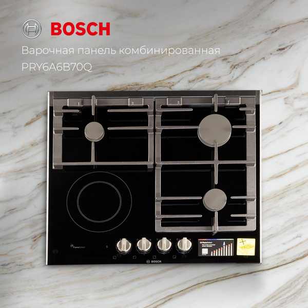 Варочная панель комбинированная Bosch PRY6A6B70Q купить по низкой цене ...