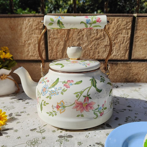 Чайник Комбинированный "чайник,фарфор,Эмаль,ретро", 2.5 л - купить с ...