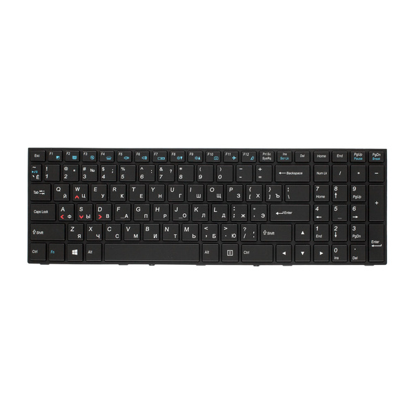 Клавиатура с подсветкой для ноутбука DNS Clevo P650 P650SE P651 P655 ...