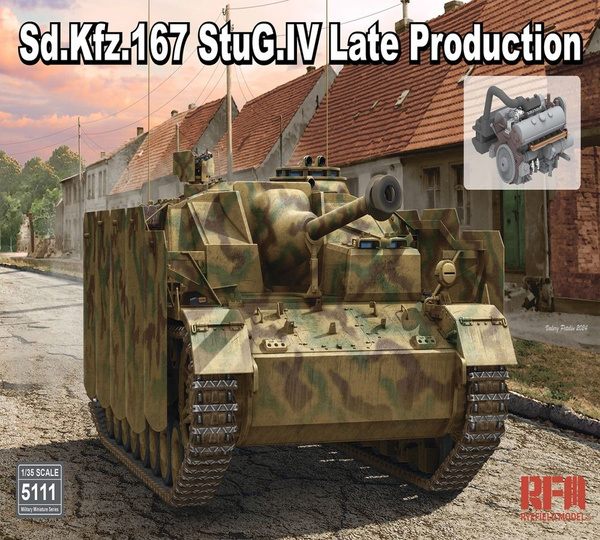 RYEFIELD RM5111 1/35 Sd.Kfz.167 StuG.lV Комплект модели танка позднего ...