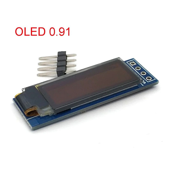 Белый 0,91 - дюймовый Oled IIC последовательный Oled дисплей модуль 128X64 I2C SSD1306 12864 ...