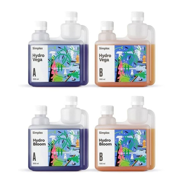 Удобрение для роста и цветения / Hydro Vega + Bloom A + B, 500 мл / Simplex - купить с доставкой ...