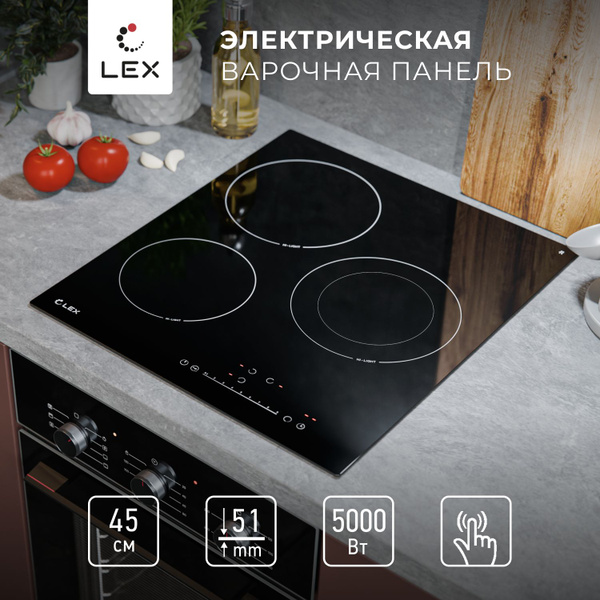 Электрическая варочная поверхность, встраиваемая LEX EVH 431A BL ...