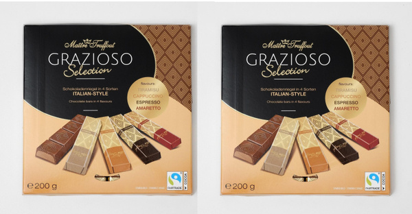 Шоколадный набор GRAZIOSO Selection Italian Style, 2 уп по 200 г ...
