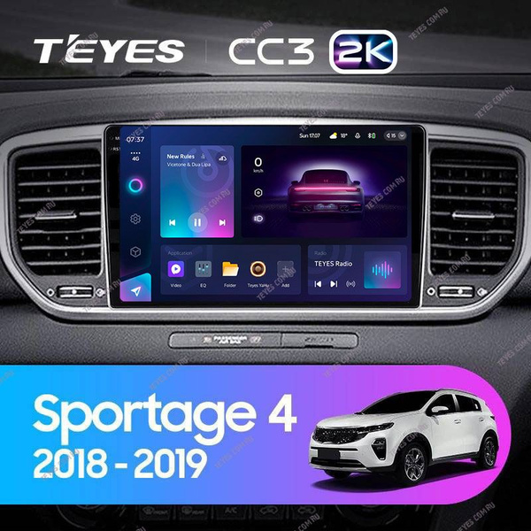 Штатная магнитола Teyes CC3 2K 4/32 Kia Sportage 4 QL (2018-2022) Тип-B ...