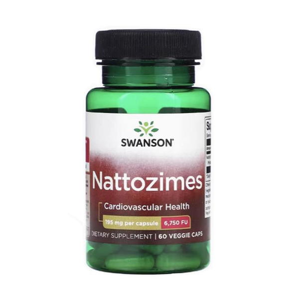 Swanson Nattozimes 6750 FU сердечно-сосудистая система 60 капсул ...