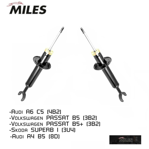 Амортизаторы передней подвески MILES для Audi A4 B5, A6 C5,Volkswagen ...