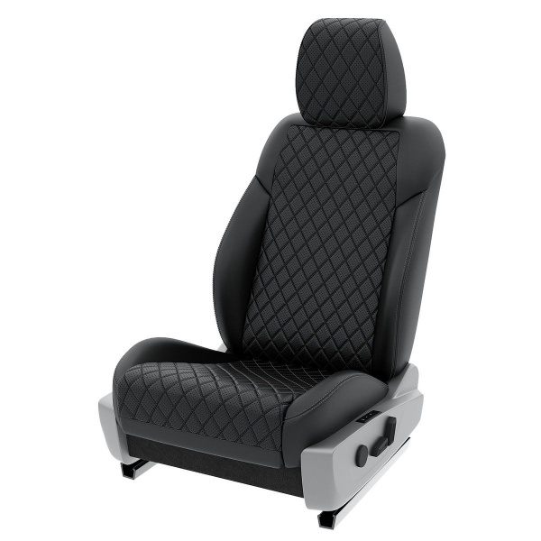 Чехлы на сиденья Toyota Camry XV 50-55 7 2011-2018 Черный Черный ...