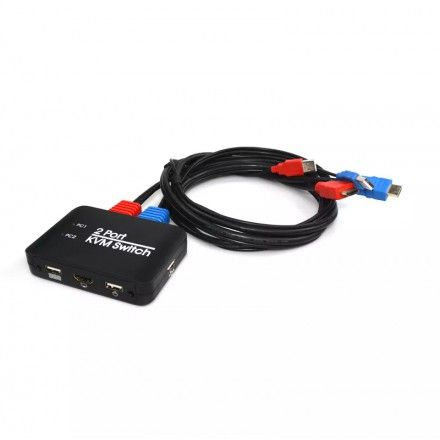 KVM переключатель HDMI, USB x 2, KS-is KS-705 - купить с доставкой по ...