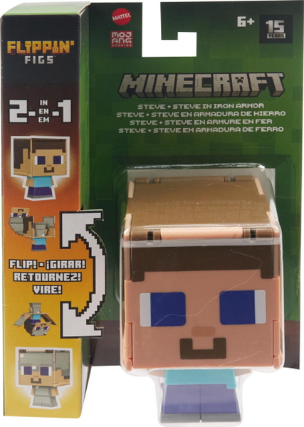 Характеристики Mattel Minecraft Flippin' Figs with 2-in-1 Figure ...