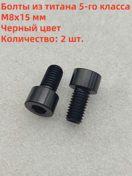 Болт 15 мм, 2 шт. купить на OZON по низкой цене (1700288933)