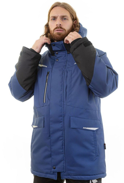 Куртка рабочая Мужской BRODEKS, размер 54 синий, рост 176-182 Мембранные материалы Однотонный ...