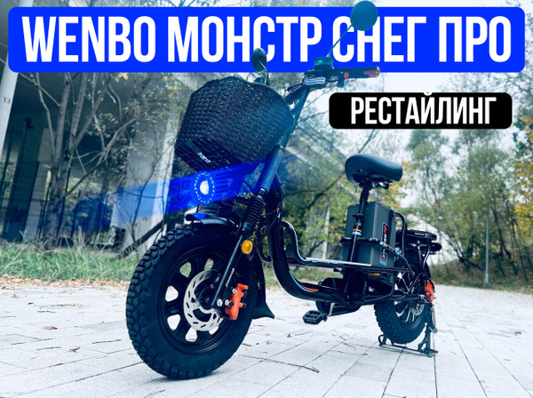 Электровелосипед Wenbo Монстр Снег Про - купить с доставкой по выгодным ценам в интернет ...