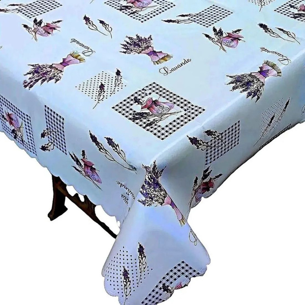 Скатерть на стол, Laid Table, Клеенка на кухню 110х140 тканевая основа ...