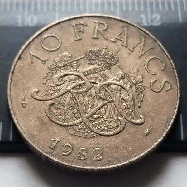 Монако 10 франков 1982. Редкая монета, тираж 220.000шт. XF купить на OZON по низкой цене ...