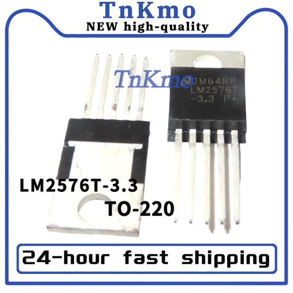 10 шт./лот LM2576T-3.3 TO-220-5 LM2576T-220 3V пятиконтактный регулятор напряжения, новая ...