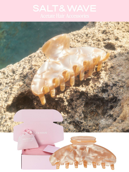 SALT&WAVE Заколка-краб 1 шт. купить на OZON по низкой цене (2544255679)