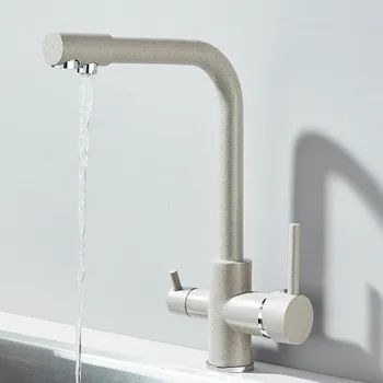 Смеситель для кухонной мойки под фильтр с краном для питьевой воды ...